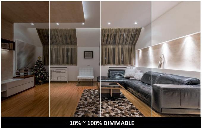All In One Adjustable Dimmable LED Downlights 7W 3000k Interchangeable